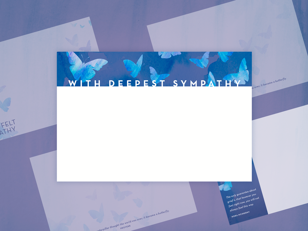The Butterfly Years Sympathy Notecards (Free)